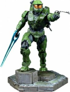 dark horse comics halo infinite: master chief grappleshot pvc statue, 10 inches, green