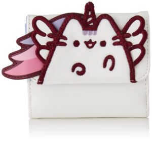 loungefly pusheen unicorn plush flap zip wallet