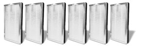 nispira true hepa replacement filter with activated carbon compatible with ma#15 air purifier part ma#15r. 6 packs