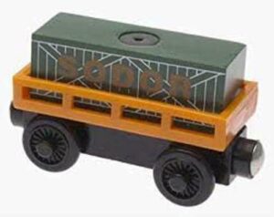 generic cargo car compatible with thomas & friends wooden railway by learning curve - cargo car - lc99095