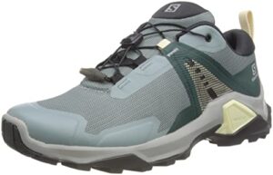 salomon women's x raise 2 w trail running shoe, trooper/ponderosa pine/frozen dew, 8.5