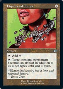 magic: the gathering - liquimetal torque (428) - retro frame - modern horizons 2