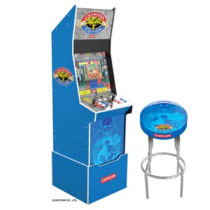 arcade 1up street fighter ii champion edition arcade machine (with riser/ no stool) - electronic games