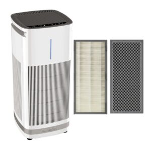 cuisinart cap-1000 purxium large room/freestanding air purifier with hepa/carbon combine filter pack bundle (2 items)