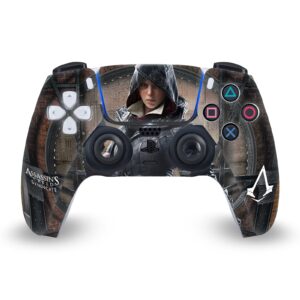 head case designs officially licensed assassin's creed evie frye syndicate graphics vinyl faceplate sticker gaming skin decal cover compatible with sony playstation 5 ps5 dualsense controller