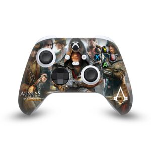 head case designs officially licensed assassin's creed key art syndicate graphics vinyl sticker gaming skin decal cover compatible with xbox series x/s controller