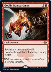 magic: the gathering - goblin bombardment (279) - modern horizons 2