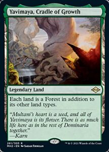 magic: the gathering - yavimaya, cradle of growth (261) - modern horizons 2