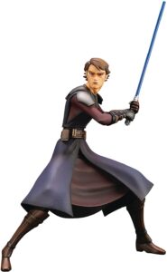 kotobukiya star wars: the clone wars: anakin skywalker artfx+ statue, multicolor