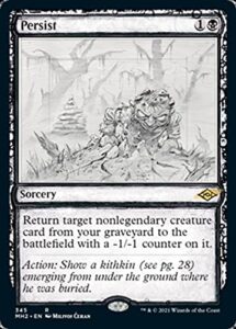 magic: the gathering - persist (345) - showcase (sketch art) - modern horizons 2