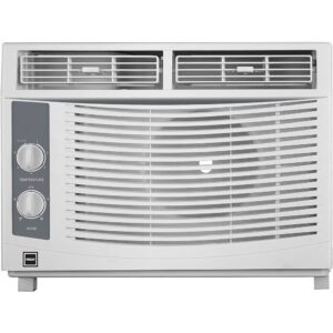 rca 5,000 btu window air conditioner with mechanical controls, racm5010, 12.520, white