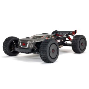 arrma rc truck 1/8 talion 6s blx 4wd extreme bash speed truggy rtr (battery and charger not included), black, ara8707