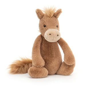 jellycat bashful pony stuffed animal horse, medium