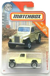 matchbox '51 willys jeeps pickup 4x4, mbx construction 15/20 [pastel yellow]