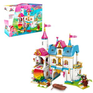 ep exercise n play building toy deluxe brick for ages 6-12 girls boys,princess leah lake rainbow castle building kit castle toy house toys,creative building toys,recreat