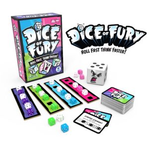 educational insights dice of fury fast paced family dice game, toy gift for boys & girls, teens & adults, ages 7-99