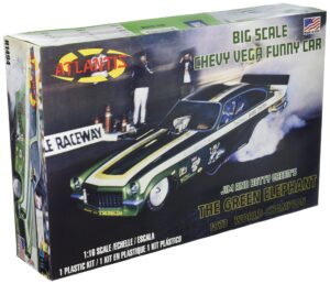 atlantis green elephant chevy vega funny car 1/16 plastic model kit