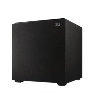 definitive technology descend dn12 12" subwoofer (2021 model) - optimized for movies and music, new 3xr architecture, 1500w peak class h amplifier & (2) pressure-coupled 12" bass radiators, black