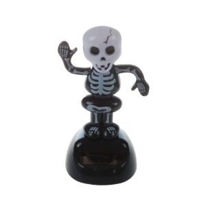 solar power dancing figure gruesome skeleton,novelty desk car toy ornament