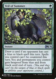 magic: the gathering - veil of summer - the list