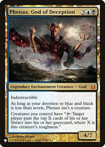 magic: the gathering - phenax, god of deception - the list