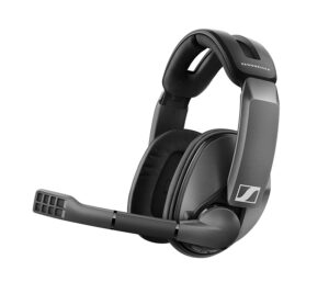 sennheiser gsp 370 over-ear wireless gaming headset, low-latency bluetooth,noise-cancelling mic, flip-to-mute, audio presets - pc, mac, windows, and ps4 compatible - black (renewed)