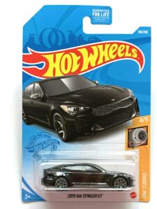 diecast hotwheels 2018 stinger gt, hw turbo 4/5 [black] 118/250