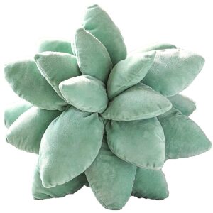 nenalayo 9.8in succulent pillow, cute stuffed plant plush pillows, 3d succulents cactus pillow, novelty plush cushion for garden bedroom home decor (colorful)