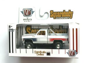 m2 machines 1976 sierra grande 15 4x4 ss02 (1:64 scale) white, squarebody syndicate