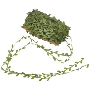 nbeads about 40m artificial leaf vines, silk cloth green leaves artificial hanging vine plants for wedding garden office home wall decoration