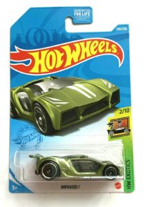 diecast hotwheels impavido 1 - hw exotics 2/10 [green] 200/250