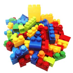 stjoyopy 88pcs big building blocks with blue building bag educational stem toys gift for kids and toddlers