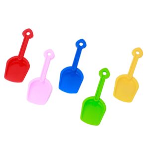 qyang 7.5 inch 5 color 10 piece children's beach toys spade, plastic shovel, children's kindergarten gifts, sand pool, dredging, water tools, shovel combination (qy-wj01)