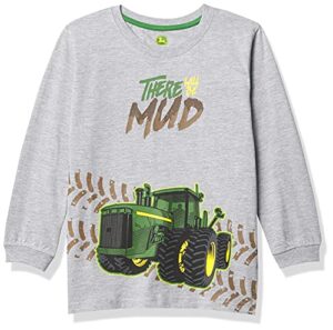 john deere child 4-7 boys' t-shirt, heather grey, 5