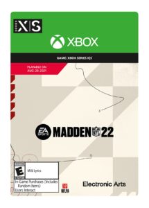 madden nfl 22: standard - xbox series x|s [digital code]