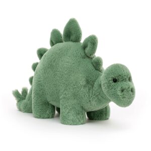 jellycat fossilly stegosaurus dinosaur stuffed animal, medium 12.5 inches | dinosaur plush toy | classic children's gift