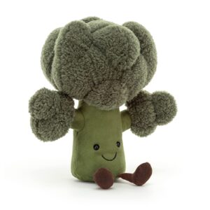 jellycat amuseables broccoli stuffed toy, 10 inches | vegetable plush | fun gift idea