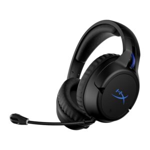 hyperx cloud flight – wireless gaming headset for ps5 and ps4, up to 30-hour battery, memory foam ear cushions and premium leatherette, noise-cancelling microphone with led mic mute