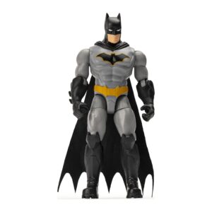 dc comics batman 4-inch action figure with 3 mystery accessories, for kids aged 3 and up