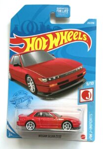 hotwheels nissans silvia s13, hw j-imports 9/10 [red] 213/250