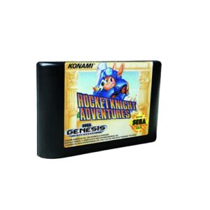 royal retro rocket knight adventures - usa label flashkit md electroless gold pcb card for sega genesis megadrive video game console (region-free)