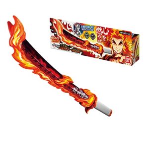 bandai demon slayer: kimetsu no yaiba dx nichirin sword kyojuro rengoku version japanese