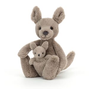 jellycat kara kangaroo stuffed animal, small