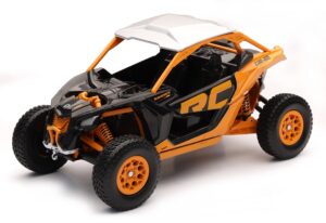 new ray can-am maverick x3 xrc turbo atv orange and black 1/18 diecast model