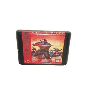 royal retro shinobi 3 for sega genesis mega drive 16 bit game cartridge for pal and ntsc (black)