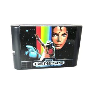 royal retro micheal jackson moonwalker for sega genesis mega drive 16 bit game cartridge for pal and ntsc (black)