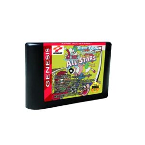 royal retro tiny toon adventures - acme all-stars - usa label flashkit md card for sega genesis megadrive video game console (region-free)