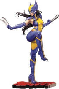 kotobukiya marvel universe wolverine (laura kinney) bishoujo statue, multicolor