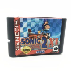 royal retro sonics 2 xl for sega genesis & mega drive 16 bit video games conosle (black)