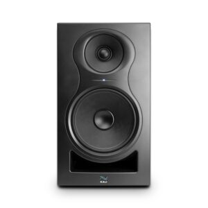 kali audio in-8 v2 8" powered 3-way studio monitor - 140w speaker system - boundary compensation eq settings - for mixing, recording, audio production - xlr, trs, rca inputs - single, black